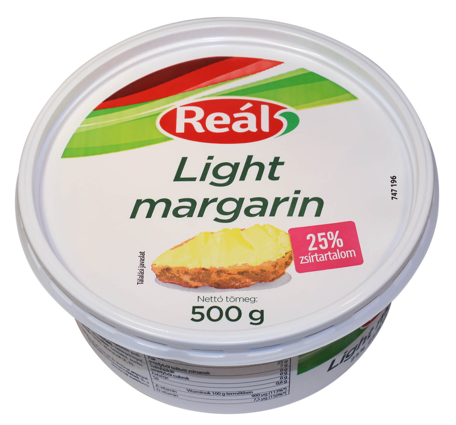 Reál Light Margarin 25 % zsírtartalmú - Reál